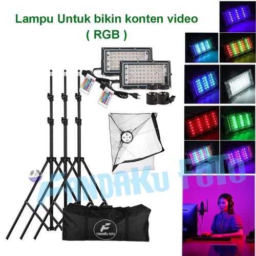 Jual Paket Lighting studio lampu RGB untuk video - Jakarta Barat ...