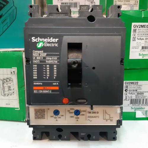 Jual mccb schneider NSX 3P 250F TM 200D LV431631 200A original ...
