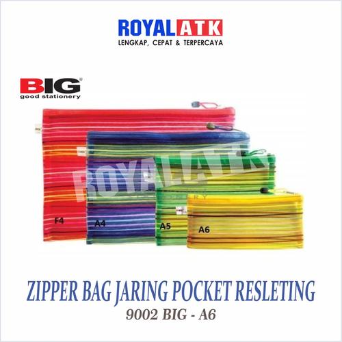 Jual Map Dokumen File/Map Kain Zipper Bag Jaring Pocket Resleting 9002 ...