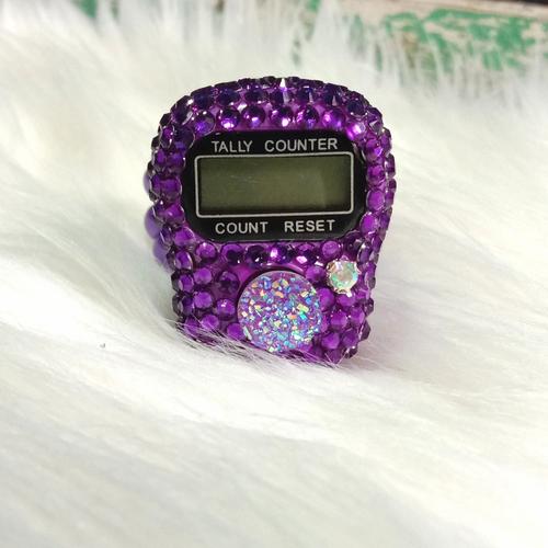 Jual Tasbih digital tally counter swarovski premium - Ab Ungu, Tali ...