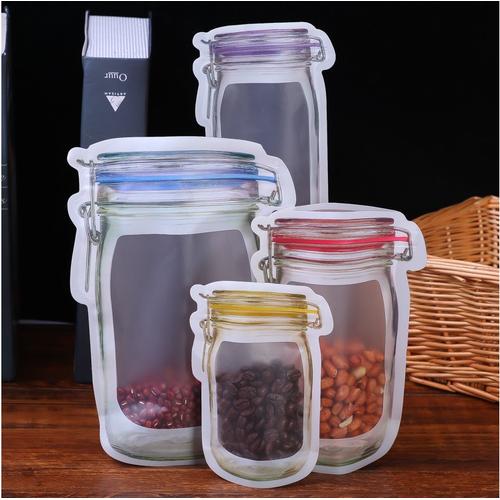 Jual Standing Pouch Mason Ziplock Jar Toples Packaging Makanan Minuman ...