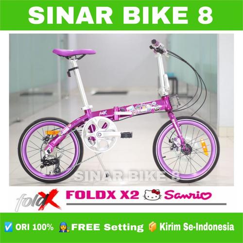 Jual Sepeda Lipat 16 Inch ELEMENT FOLDX X2 SANRIO Hello Kitty Folding ...