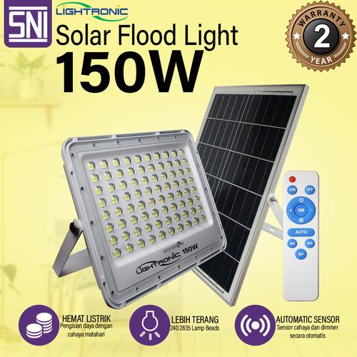 Jual LAMPU SOROT SOLAR LED FLOOD LIGHT REAL 150 WATT 150W LIGHTRONIC ...