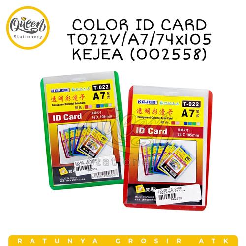 Jual COLOR ID CARD T022V /A7/74 x 105/TEMPAT ID CARD WARNA/ ID CARD ...