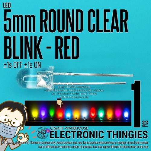 Jual LED 5MM CLEAR KEDIP MERAH RED LAMPU BULAT BLINK - Kota Cimahi ...