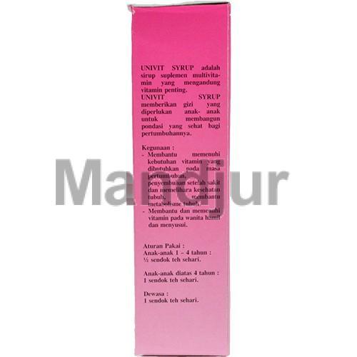 Jual Univit Syrup 100 ml - Suplemen Multivitamin dan Daya Tahan Tubuh ...