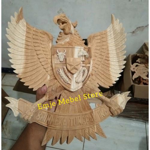 Jual hiasan dinding ukir garuda jati dekorasi kayu solid - Kab. Jepara ...