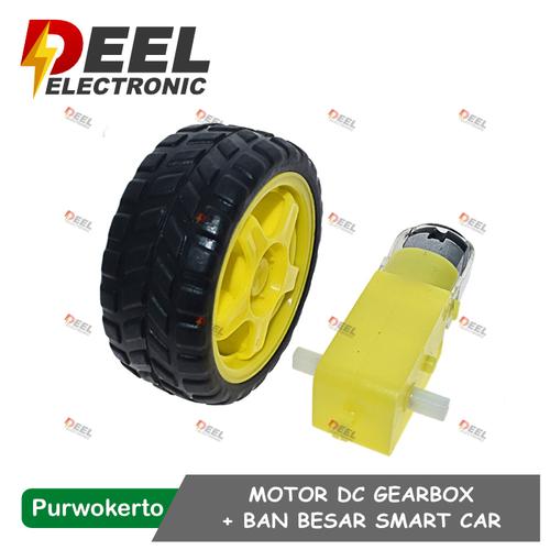 Jual MOTOR DC GEARBOX SET SMART CAR BALANCING LINE FOLLOWER ARDUINO ...