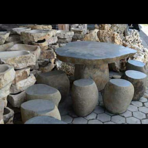 Jual MEJA SET KURSI BATU ALAM/RIVER STONE - Kab. Tulungagung - Marble ...