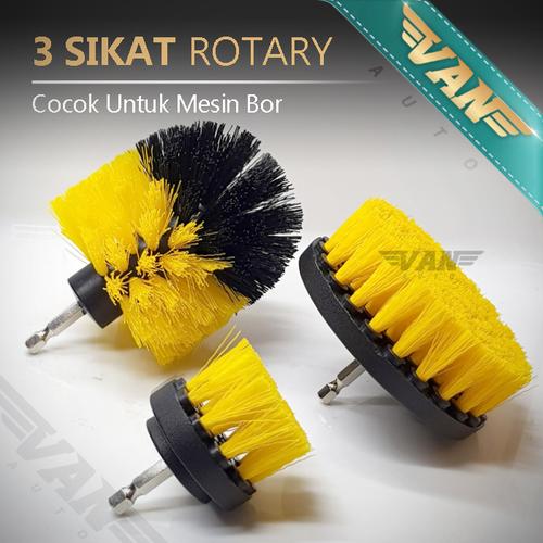 Jual Sikat Rotary Mesin Bor Refill Sikat Velg / Ban / Karpet Mobil ...
