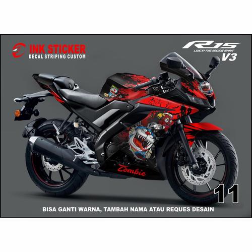 Jual Stiker Decal Motor Yamaha R15 V3 Dekal motor R15 V3 Full Body B11 ...