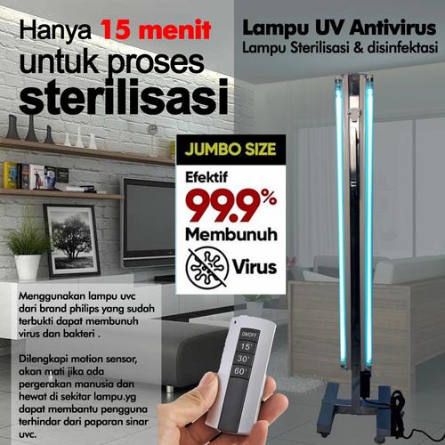 Jual Lampu Uvc Tower 2x36W Philips T8 Dengan Motion Sensor - Kota ...