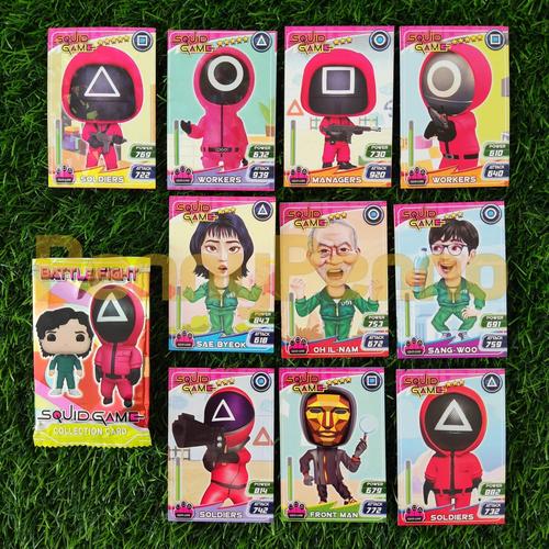 Jual Kartu / Trading Card Game Squid Game 1 Pack isi 10 Kartu Merek DG ...