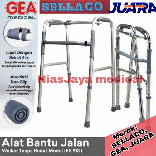 Jual Walker Tanpa Roda Tongkat Lansia/Walker Sellaco/alat bantu jalan ...