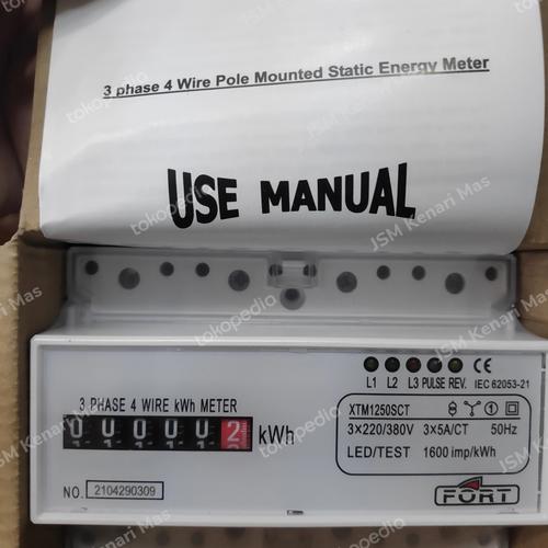 Jual KWH METER 3PHASE ANALOG VIA CT XTM1250SCT FORT - Jakarta Pusat - JSM KENARI MAS | Tokopedia