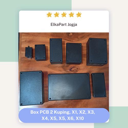 Jual BOX PCB 2 Kuping X2 X3 X4 X5 X6 X10 plastik kotak universal hitam ...