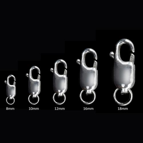 Jual BAHAN PERAK 925 Kokot Udang Ukuran 8 - 18mm / Kokot Udang Perak ...