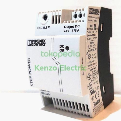 Jual Power Supply 24VDC 1,75A STEP-PS/1AC/24DC/1.75 2868648 PHOENIX ...
