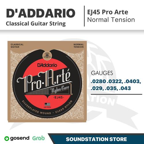 Jual D’ADDARIO EJ45 PRO-ARTE NYLON CLASSICAL GUITAR STRINGS - Kota ...