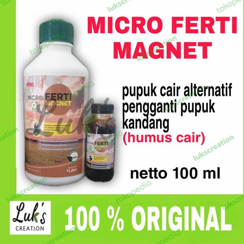 Jual MICRO FERTI MAGNET 100ML humus cair microferti magnet pupuk tanah ...