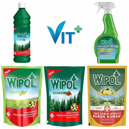 Jual Wipol Karbol Pembersih Lantai Refill Botol - Cemara 750ml ...