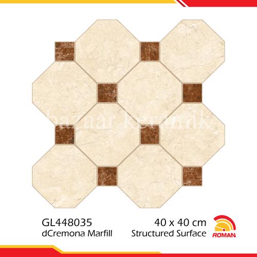 Jual ROMAN KERAMIK Interlok dCremona Marfil 40x40 GL448035 -Structured ...