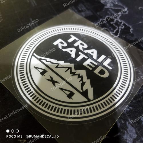 Jual Stiker Trail Rated 4x4 Wrangler JK Cherokee Jeep - Kota Depok ...