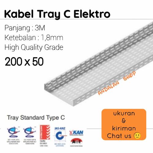 Jual kabel tray C 200 x 50/ cable tray/ tray kabel 200 x 50 - elektro ...