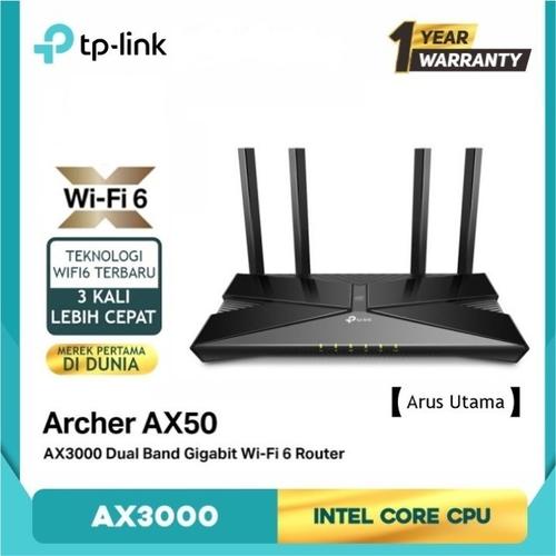 Jual Tp-Link Archer AX50 AX3000 Dual Band Gigabit Wi-Fi 6 Router - Kota ...