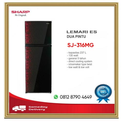 Jual KULKAS SHARP SJ 316 MG LEMARI ES 2 PINTU SJ316MG SJ 316MG - Kota ...
