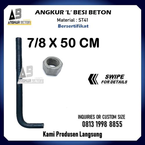 Jual ANGKUR BETON L ST41 7/8"X500 - 1 MUR - Kab. Bekasi - ANGKUR BETON ...