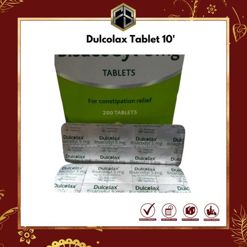 Jual Dulcolax Bisacodyl 5mg 10 Tablet/Obat Pencahar/Obat Susah BAB/Obat ...