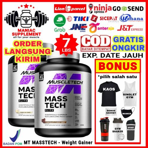 Jual Masstech 7 Lbs Muscletech Masstech 7Lbs Masstech Mass Gainer 7 Lbs ...