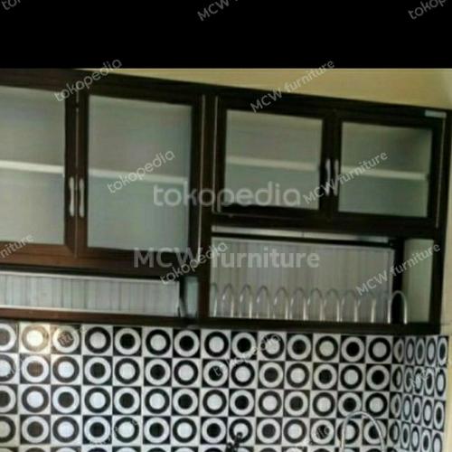 Jual LEMARI GANTUNG ATAS/LEMARI DAPUR ATAS/LEMARI DAPUR RAK BUMBU ...