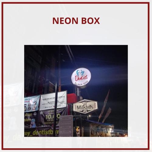 Jual NEON BOX BULAT PAKAI TIANG - Kota Banjarmasin - CV. Budi Neon ...