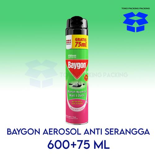 Jual BAYGON AEROSOL 600ML + 75ML 675 ML OBAT ANTI SERANGGA SPRAY ...