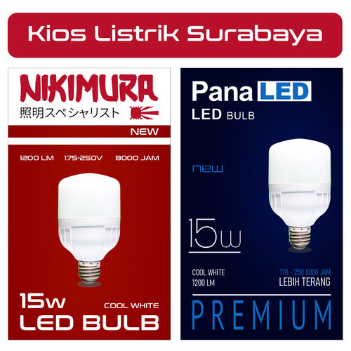 Jual Lampu LED Bulb Capsule 15 watt PANALED / NIKIMURA - PANALED - Kota ...