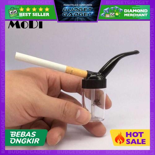 Jual Pipa Rokok Portable Hookah Water Tobacco Smoking Pipe Cangklong ...