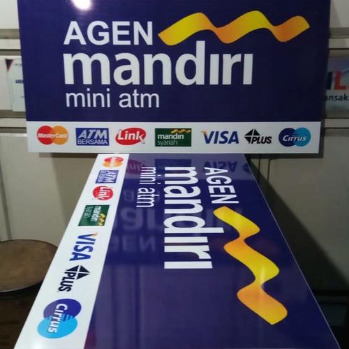 Jual STIKER VINYL NEON BOX AGEN MANDIRI UKURAN 60 X 30 CM (SEPASANG/2 ...