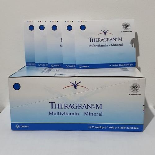 Jual THERAGRAN M 1 STRIP ISI 4 TABLET MULTIVITAMIN DAN MINERAL - TAISHO ...