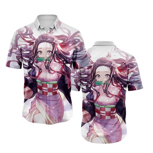 Jual KEMEJA FULLPRINT NEZUKO FACE ANIME DEMON SLAYER - Kab. Garut ...
