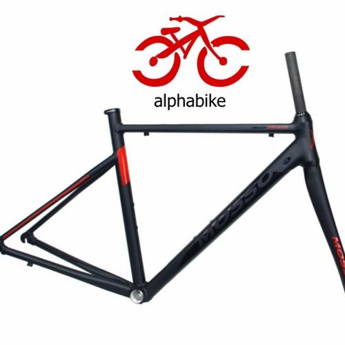 Jual FRAME MOSSO 701TCA 701 TCA ROADBIKE TRIPLE BUTTED BLACK RED & GREY ...