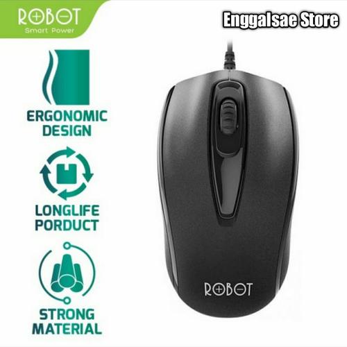 Jual Mouse ROBOT M110 USB Office Wired Optical Mouse-Garansi Resmi 1 ...