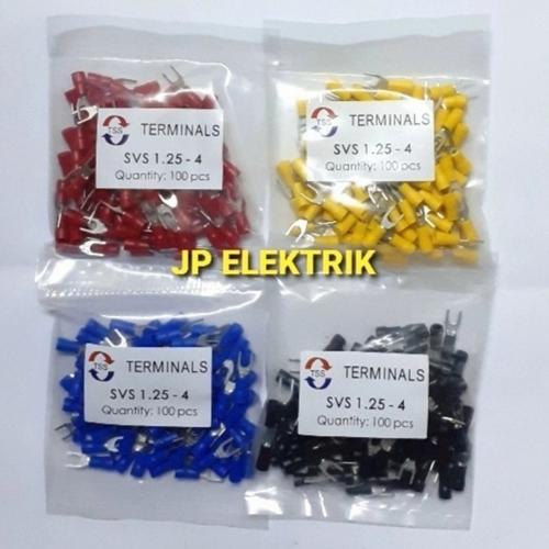 Jual Kabel Skun Y SVS 1.25 - 4 Isolasi/Skun Kabel Garpu 1.5mm M4 - Hitam - Kab. Bogor - JP ...