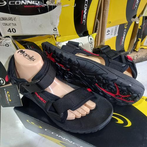 Jual sandal gunung pria merk Connec original prau hitam - Jakarta Timur ...