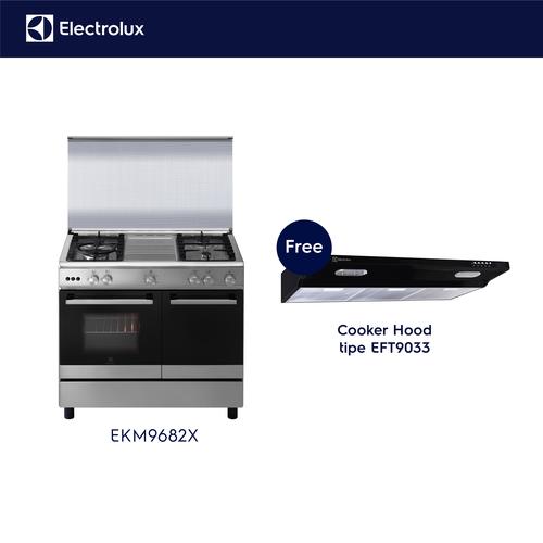 Promo Kompor Freestanding ELECTROLUX EKM 9682X / EKM9682X Free EFT9033K ...