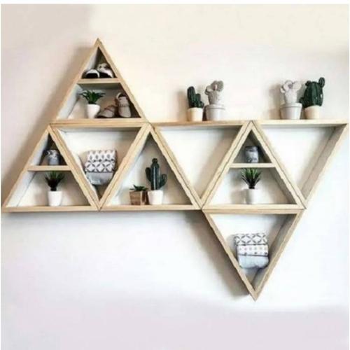 Jual rak dinding kayu minimalis - SEGITIGA - Kab. Gunungkidul ...