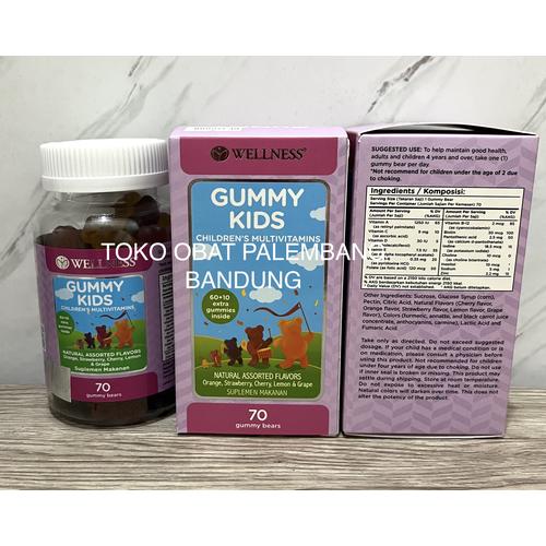 Jual WELLNESS GUMMY KIDS 60 + 10 GUMMIES MULTIVITAMIN ANAK GUMMY 70 ...