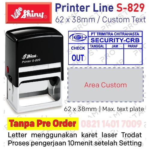 Jual Stempel Custom Nama/Logo SHINY S-829 - Karet Laser - Kab. Bekasi ...