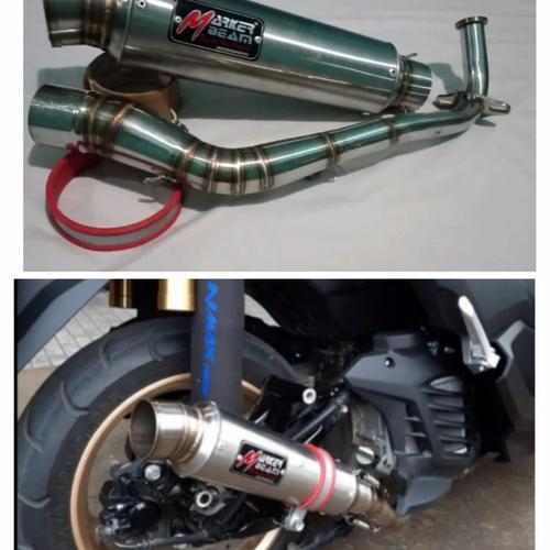 Jual knalpot racing marker beam Nmax Aerox Lexi full system - stainless ...